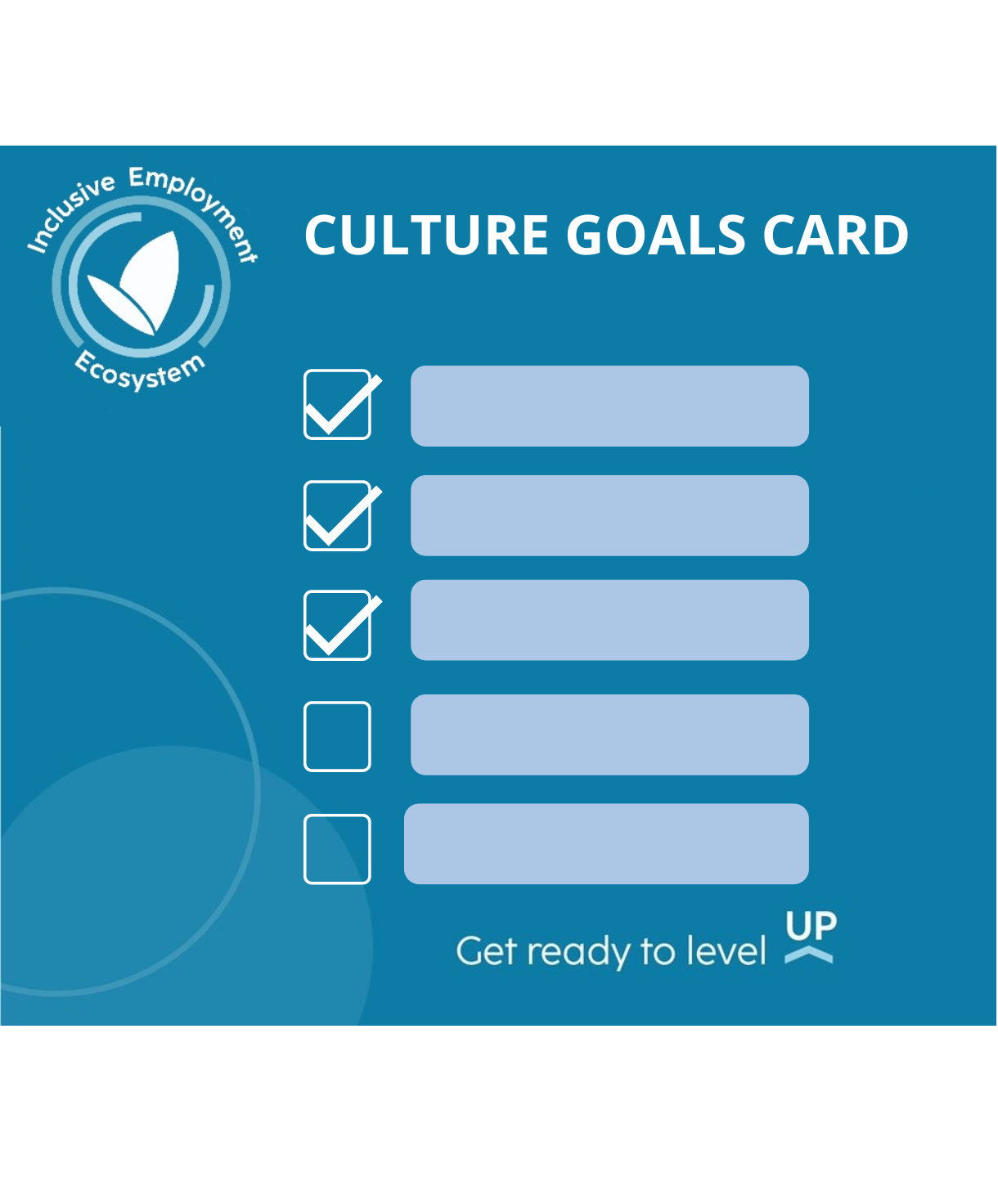 Culture Goals Card - The Butterfly